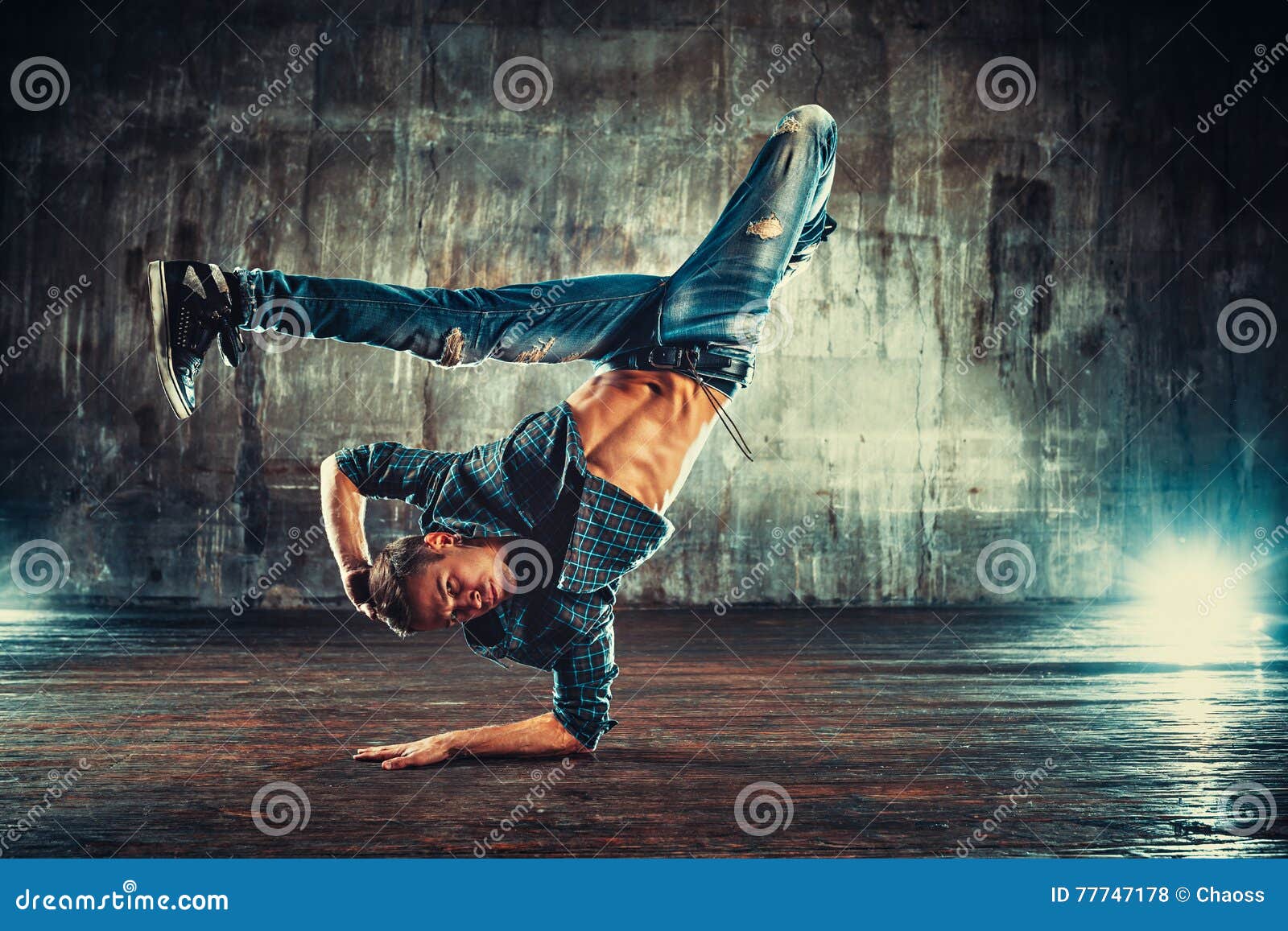 Young man break dancing stock photo. Image of caucasian - 77747178