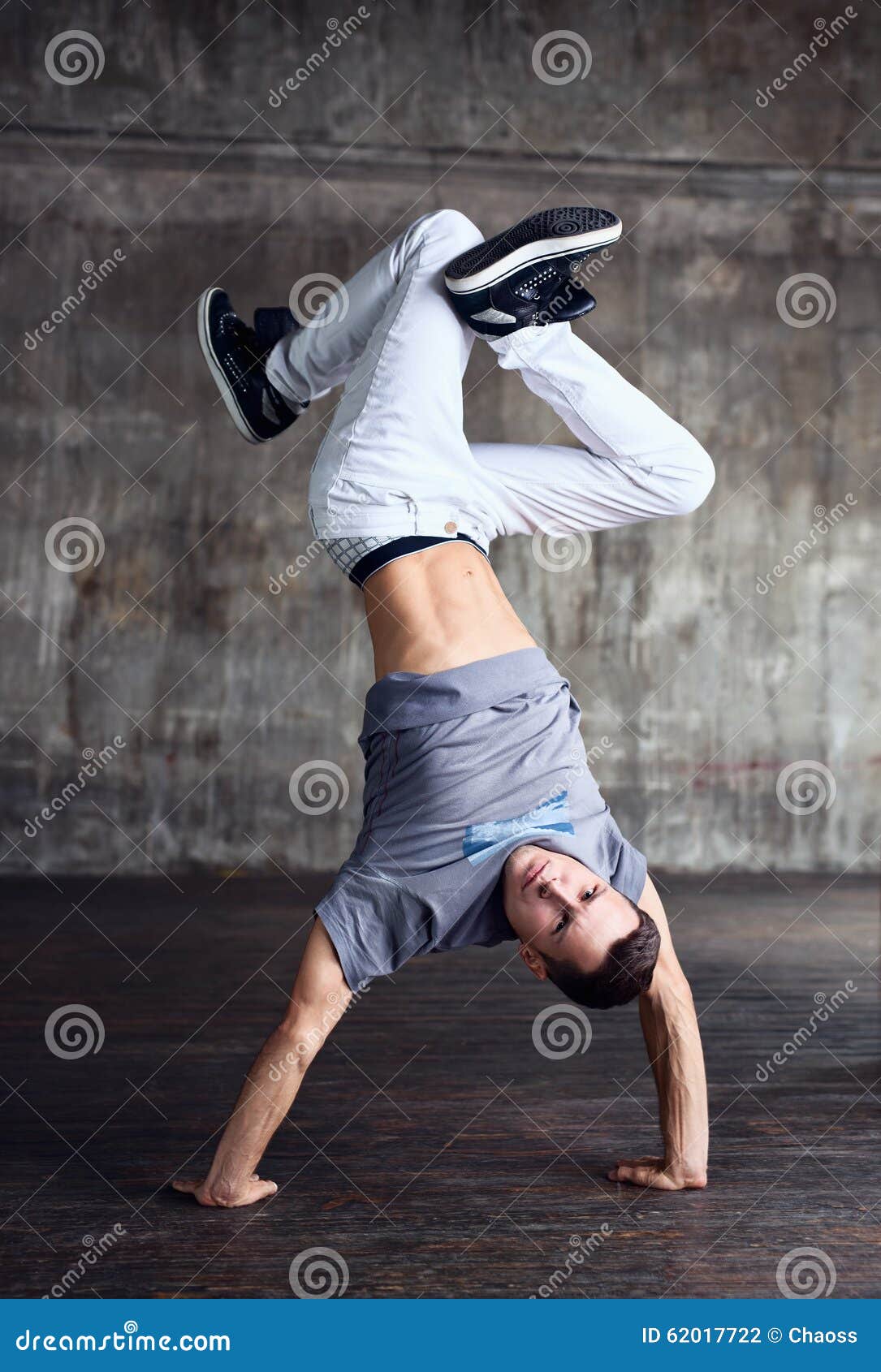 Young man break dancing stock photo. Image of wall, standing - 62017722