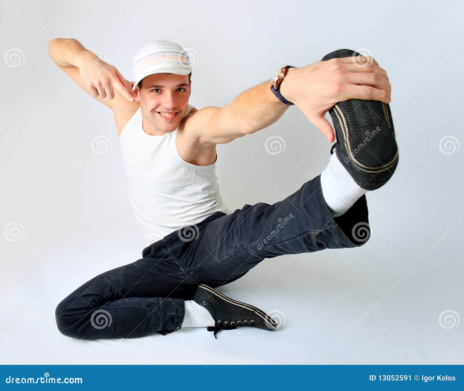 Young man breakdancer stock image. Image of fine, healthy - 13052591