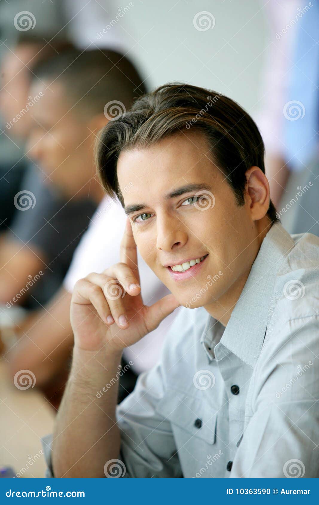 Young Man in a Business Training Course Stock Photo - Image of ...