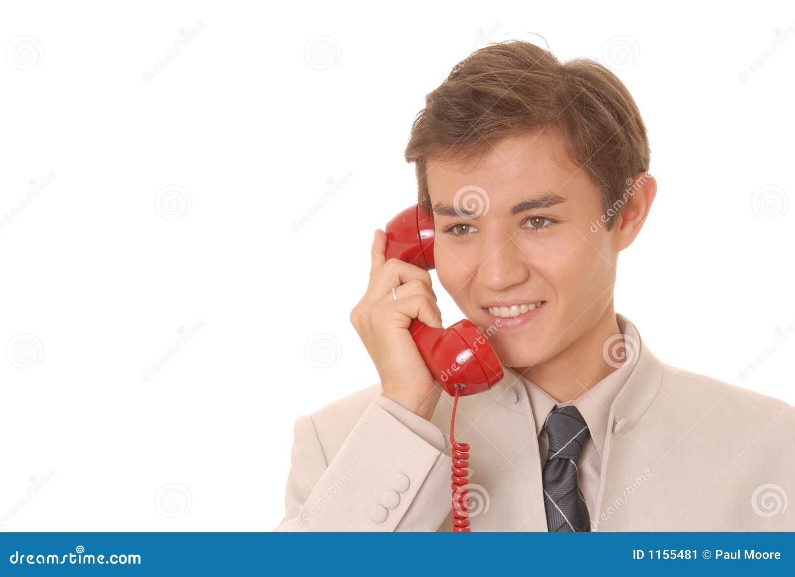 Young Man on Call 4 stock image. Image of message, talking - 1155481