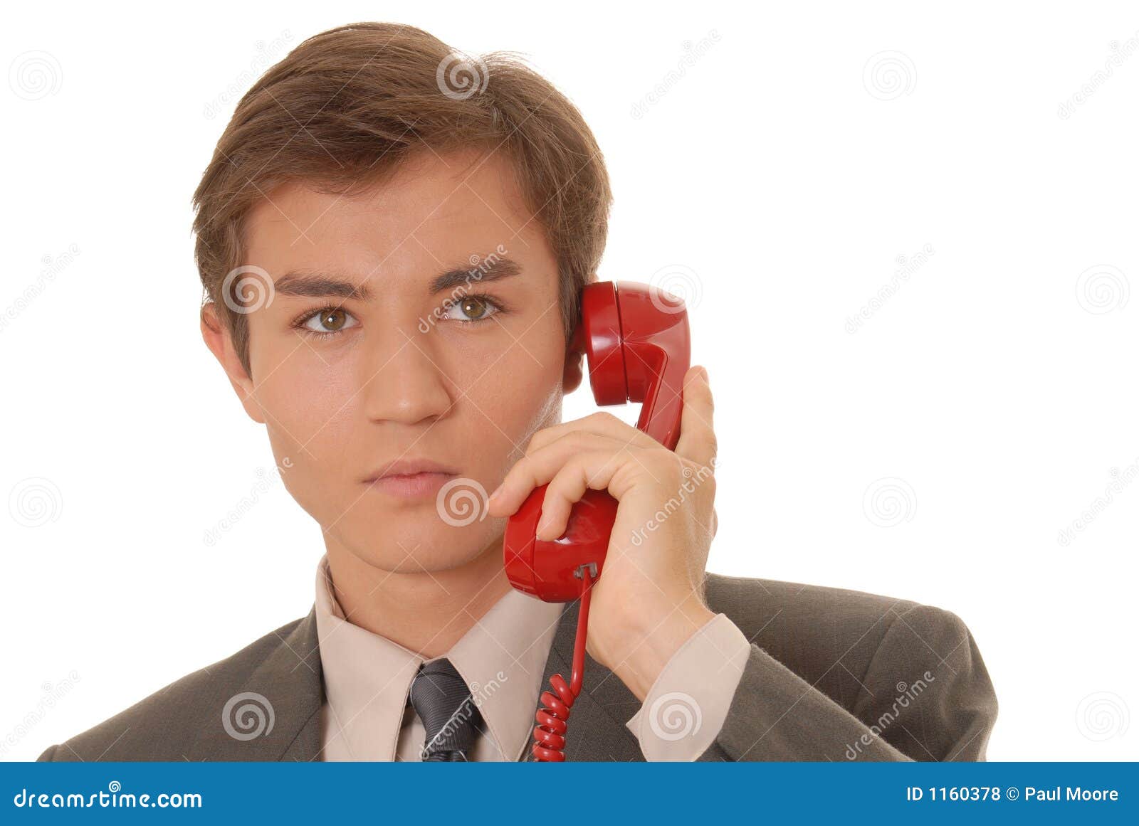 Young Man on Call 9 stock photo. Image of mobile, business - 1160378