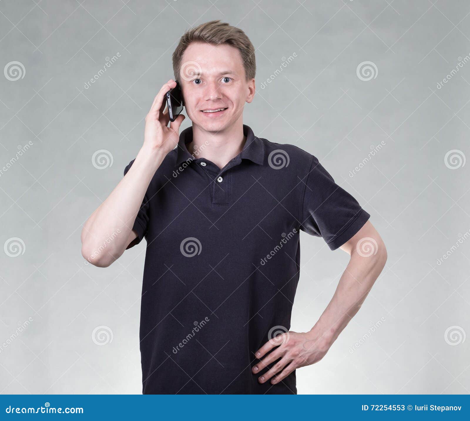 Young man calling stock image. Image of cellphone, handsome - 72254553
