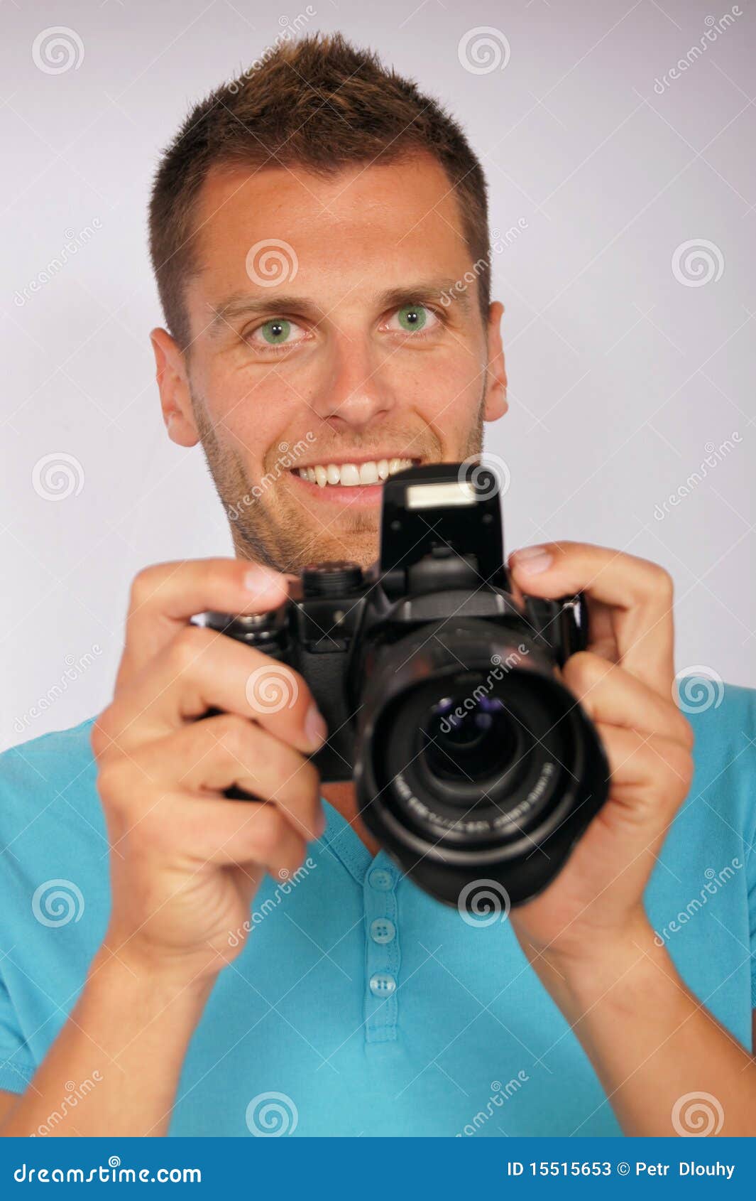 Young man with a camera stock image. Image of lifestyle - 15515653