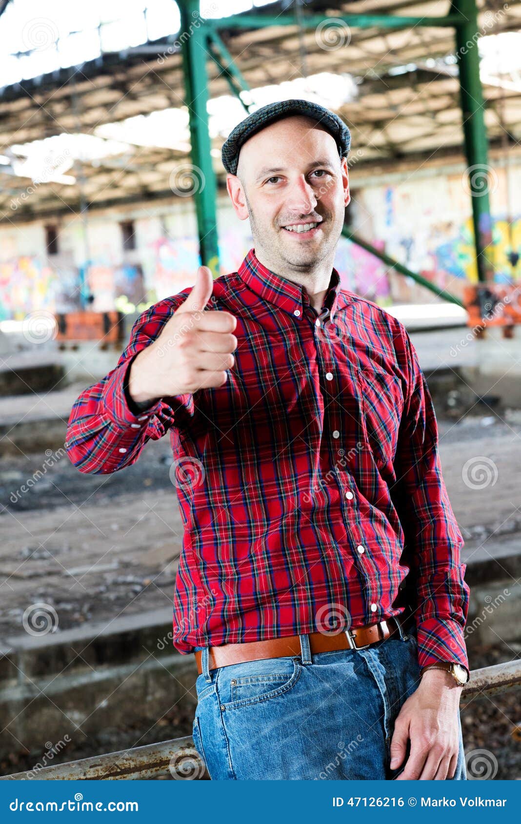 Young man with cap stock photo. Image of caucasian, fashion - 47126216