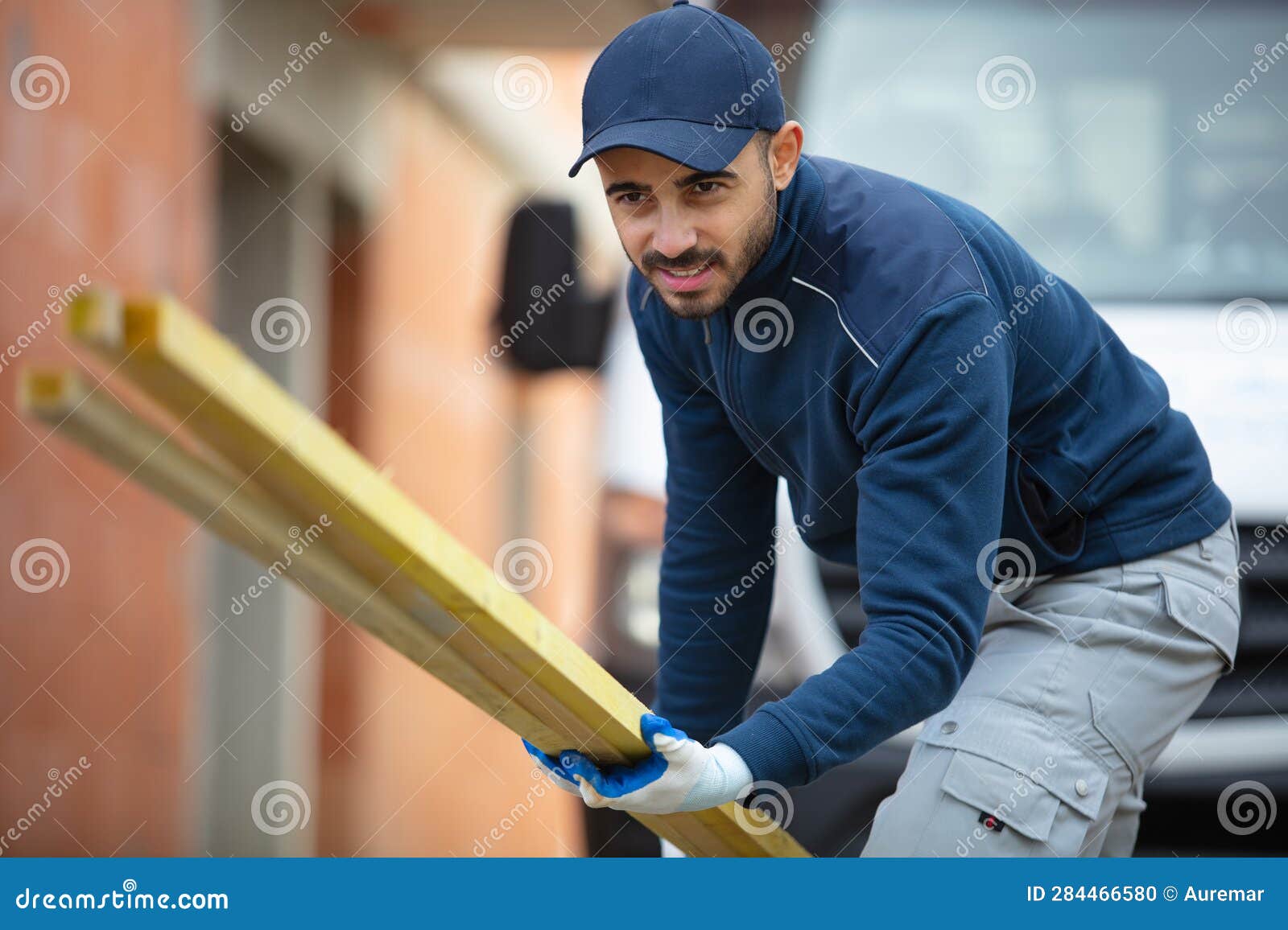 Young Man Carpenter Construction Concept Stock Photo - Image of ...