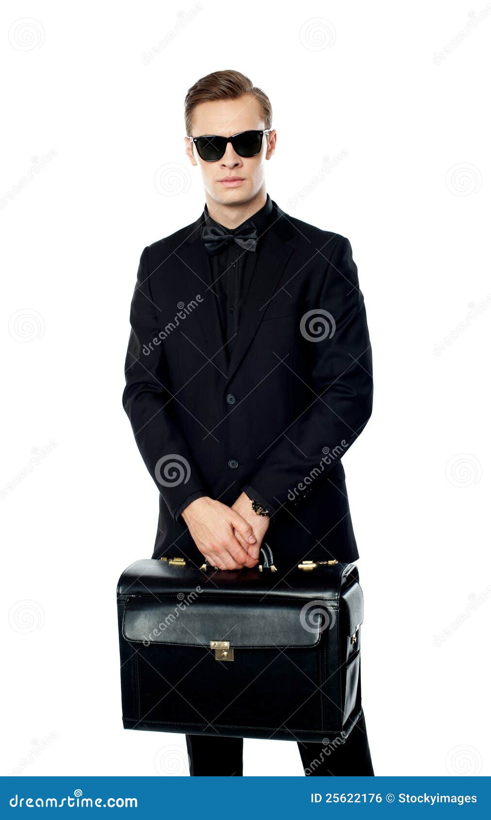Young Man Carrying Briefcase Stock Photo - Image of party, black: 25622176