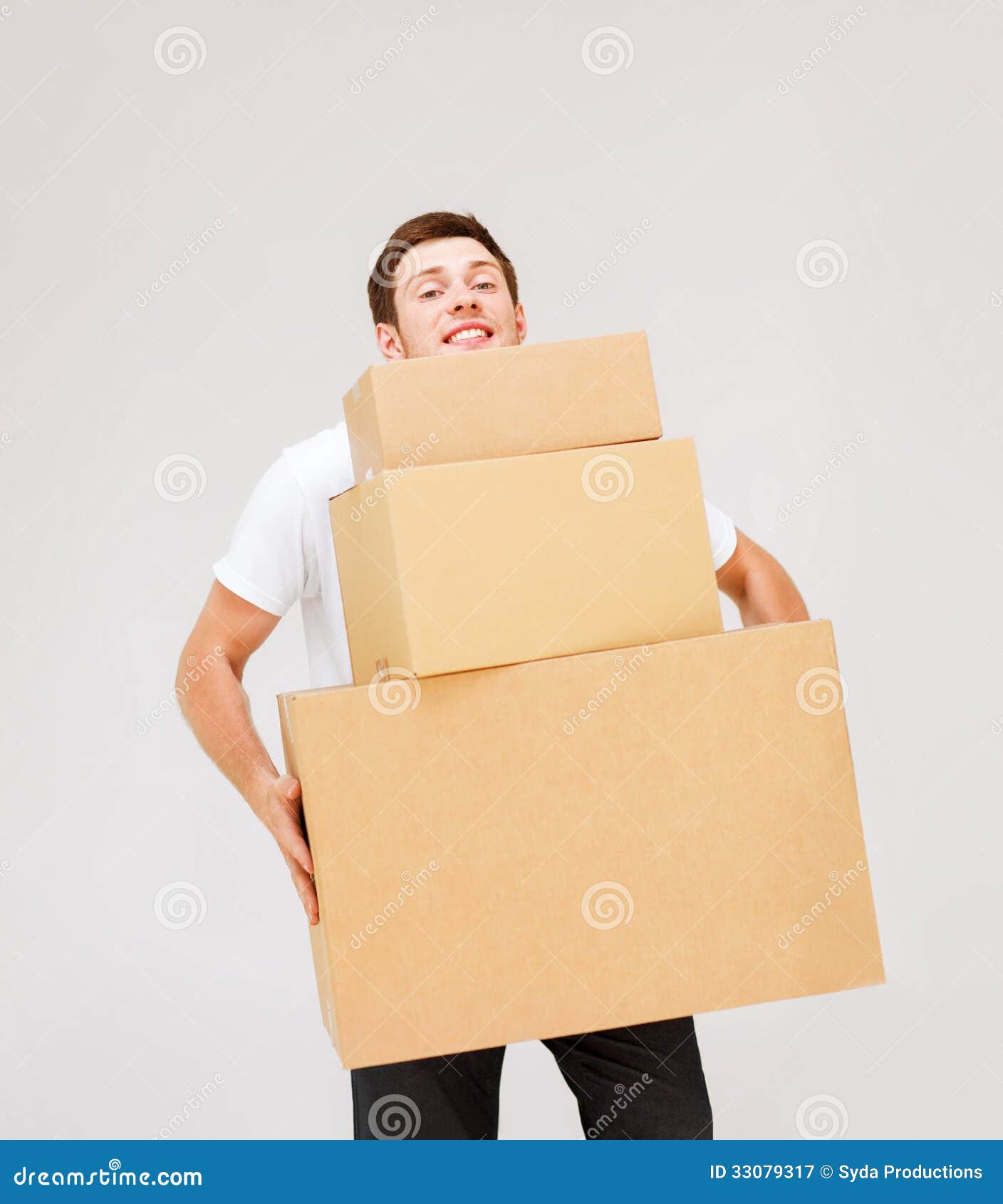 Carton Boxes On Conveyor Belt Royalty-Free Stock Photo | CartoonDealer ...