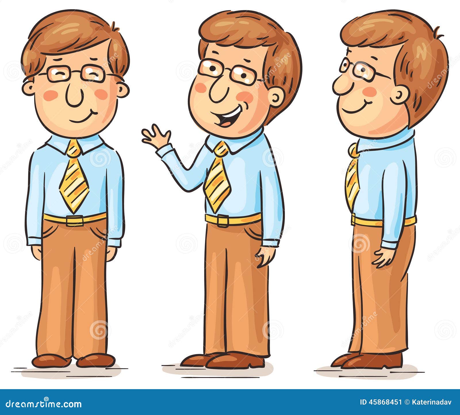 Young man stock vector. Illustration of angles, pointing - 45868451