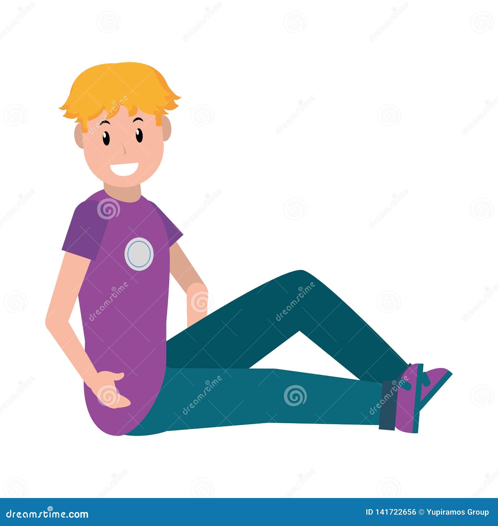 Young man cartoon stock vector. Illustration of human - 141722656