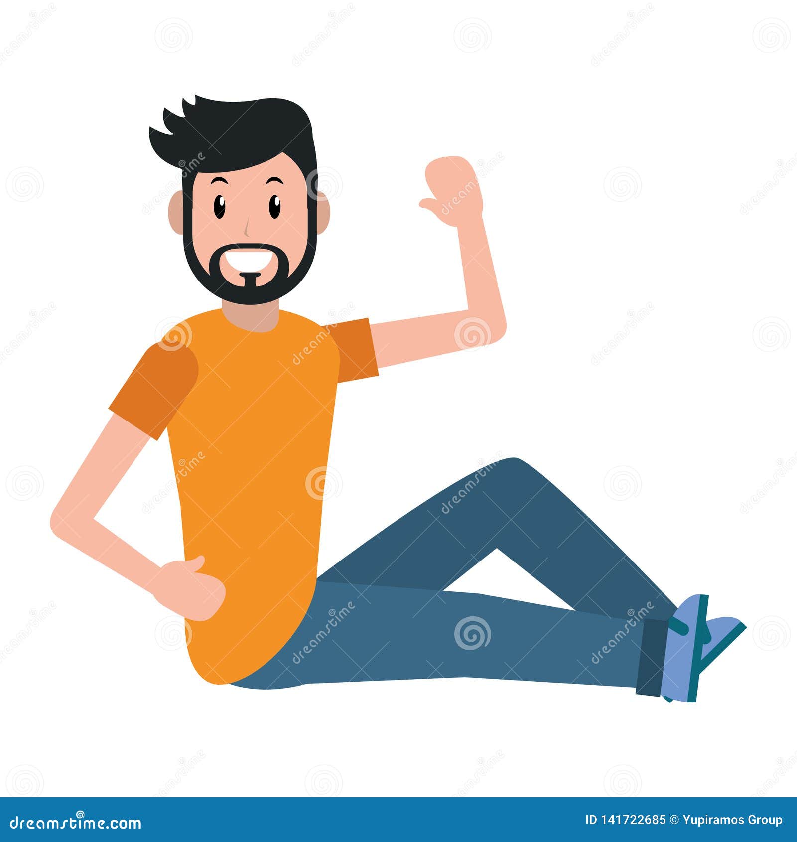 Young man cartoon stock vector. Illustration of people - 141722685
