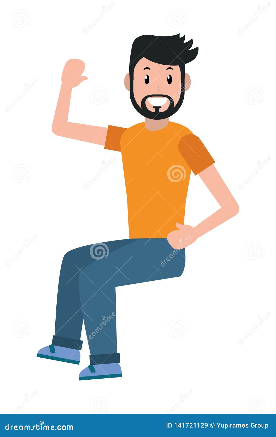 Young man cartoon stock vector. Illustration of adult - 141721129