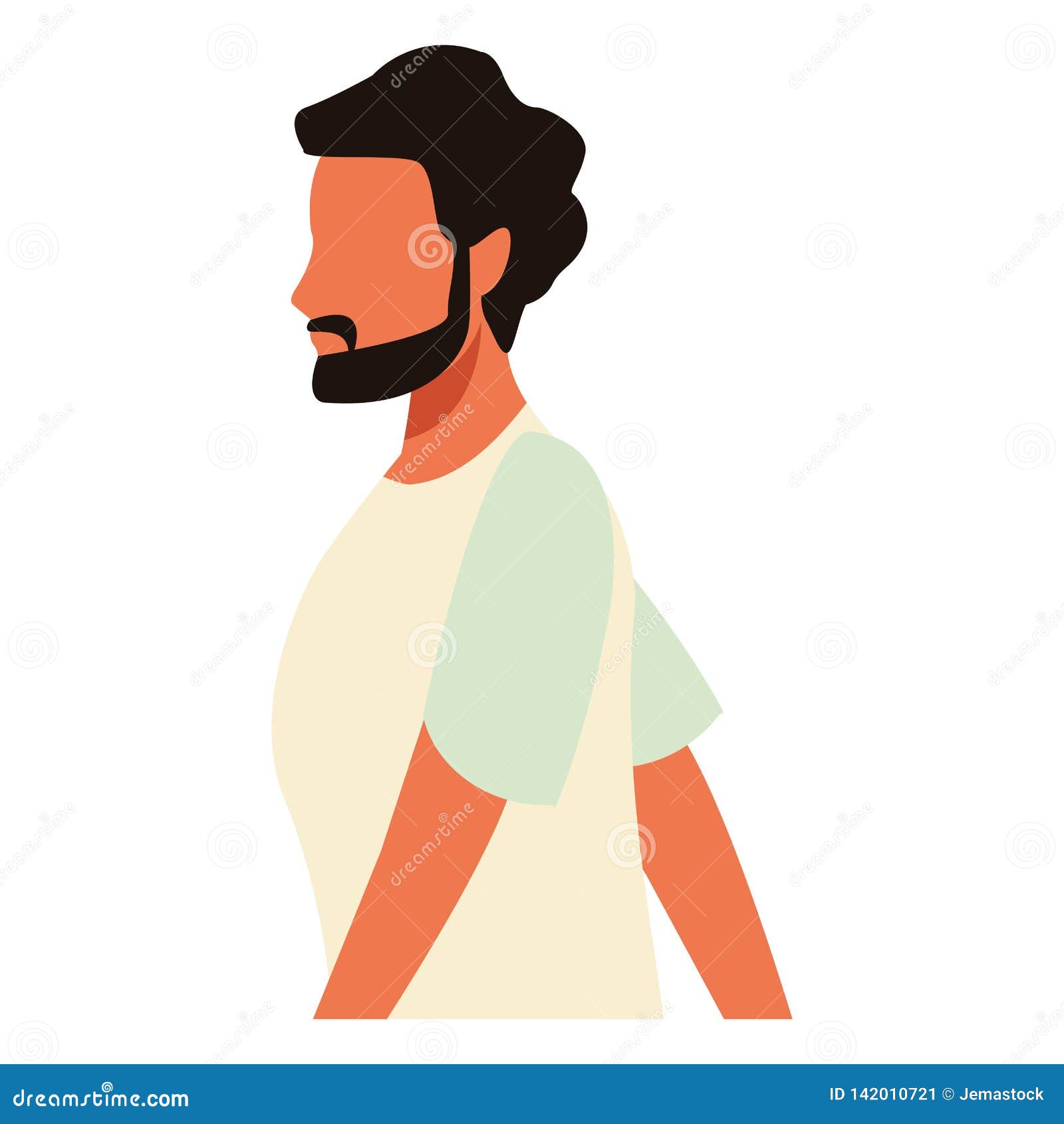 Young man cartoon stock vector. Illustration of happy - 142010721
