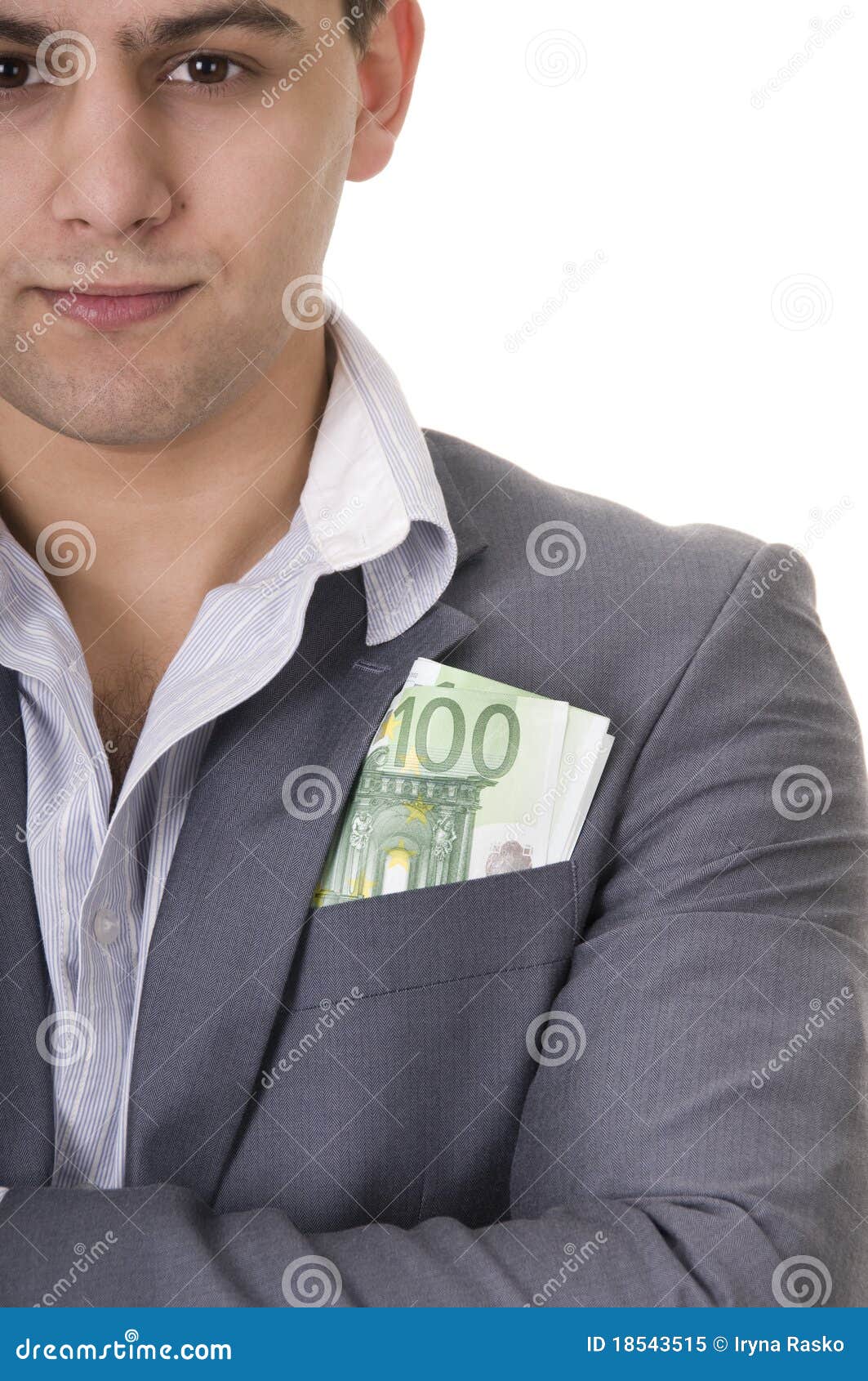 Young Man in Casual Style with Money Stock Image - Image of hold ...
