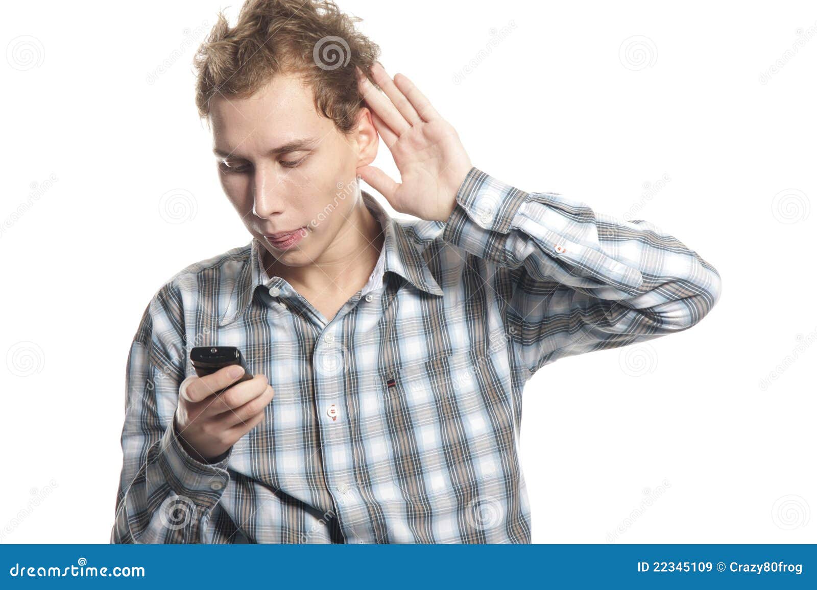 Young man with cell phone stock image. Image of lifestyle - 22345109