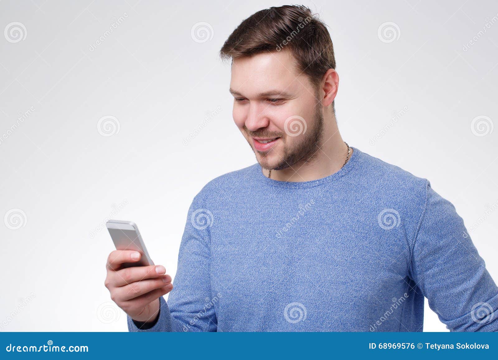 Young Man with the Cell Phone Stock Photo - Image of adult, photograph ...