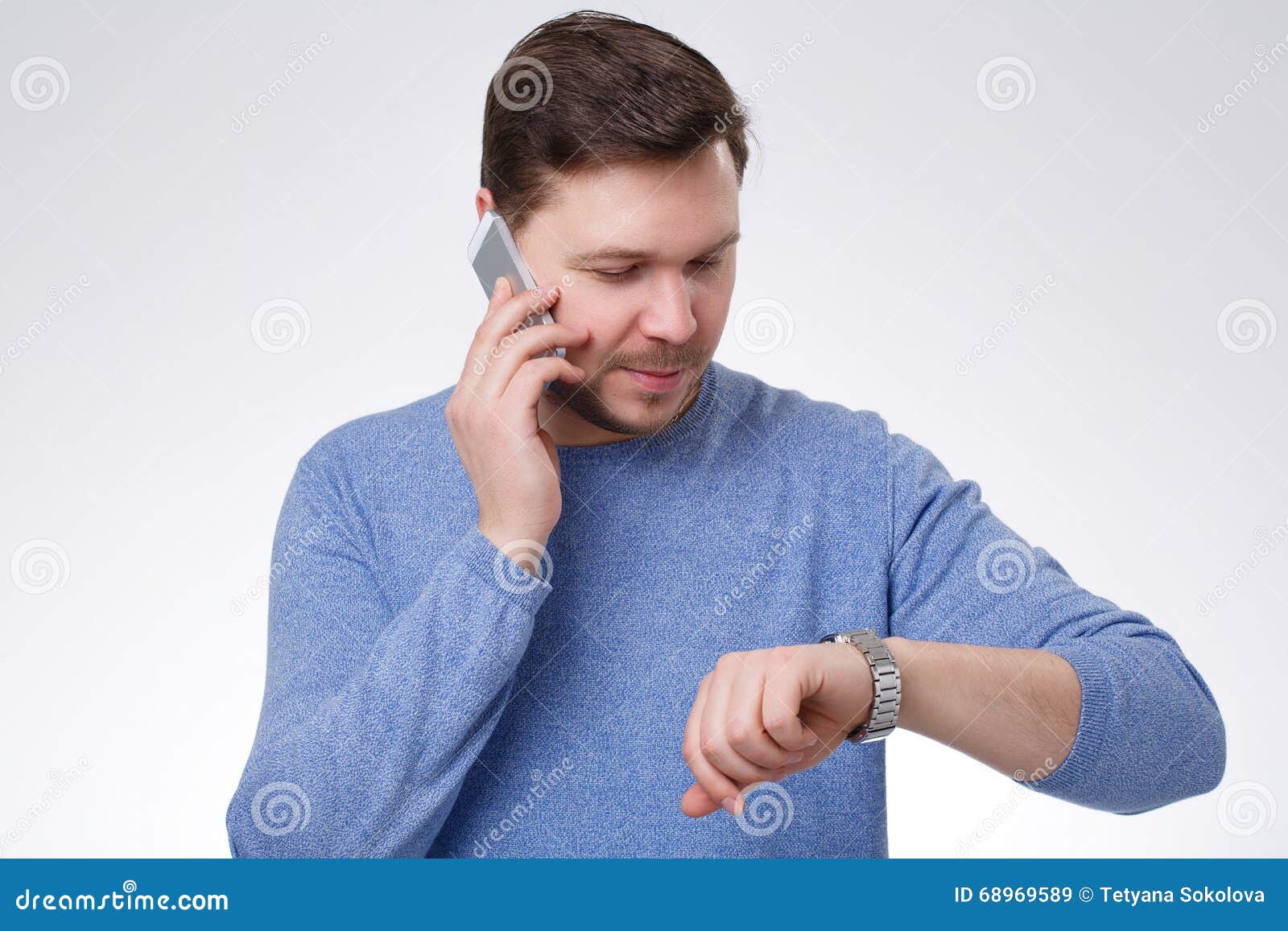 Young Man with the Cell Phone Stock Image - Image of adult, cellular ...