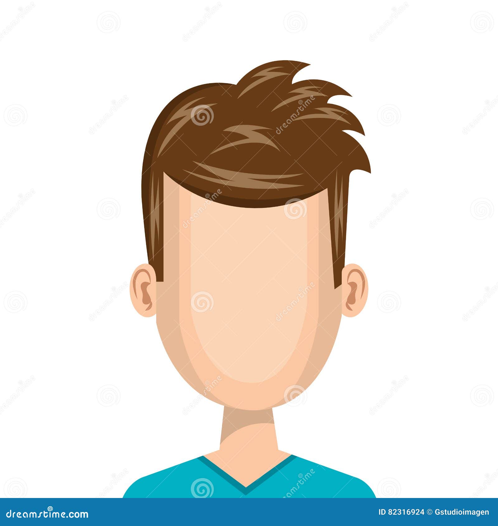 Young man character icon stock illustration. Illustration of concept ...