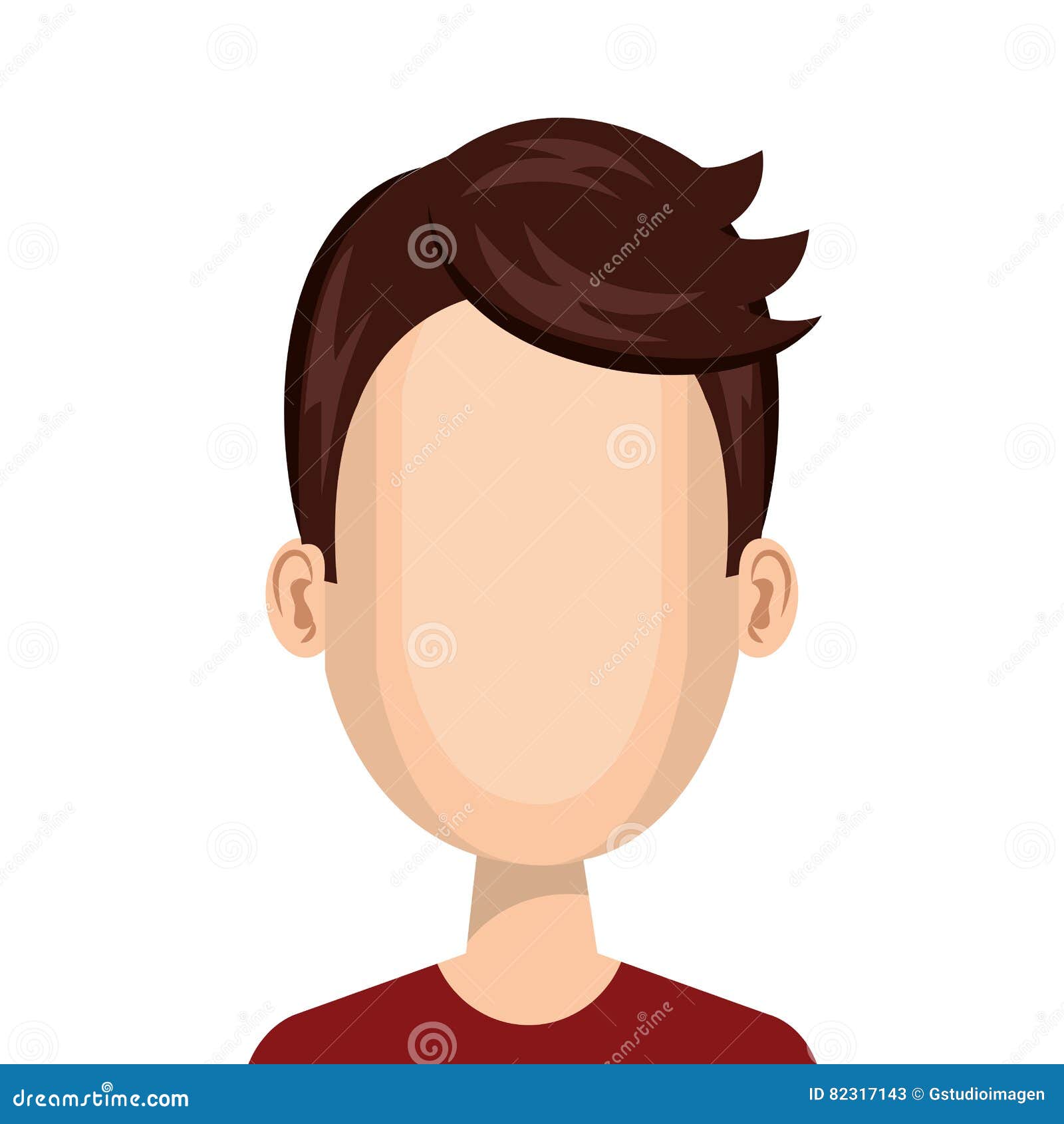 Young man character icon stock illustration. Illustration of happy ...