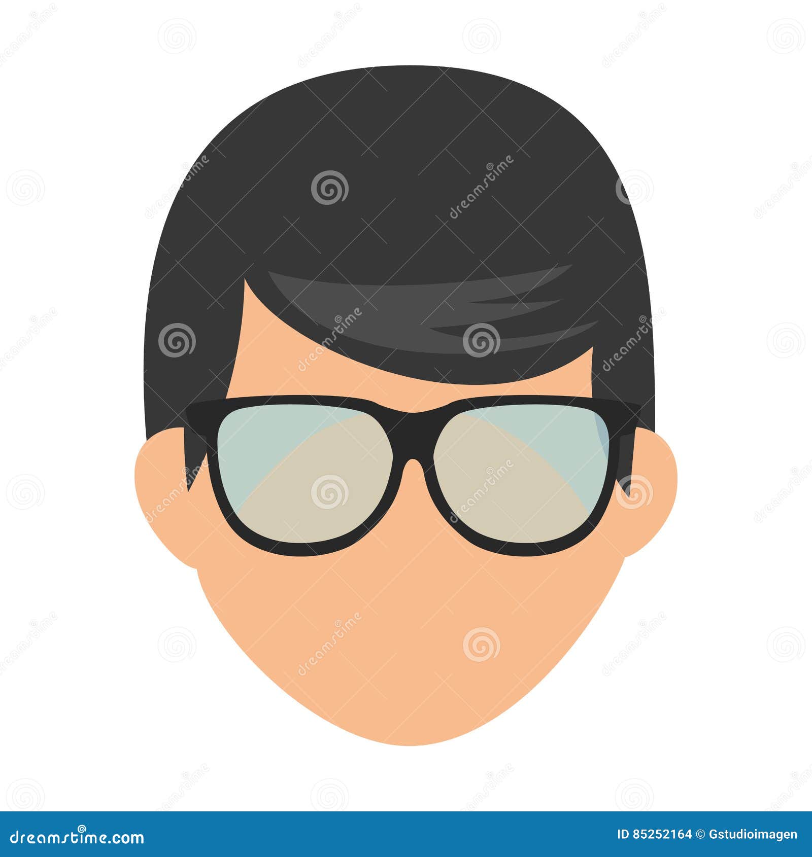 Young man character icon stock illustration. Illustration of fashion ...