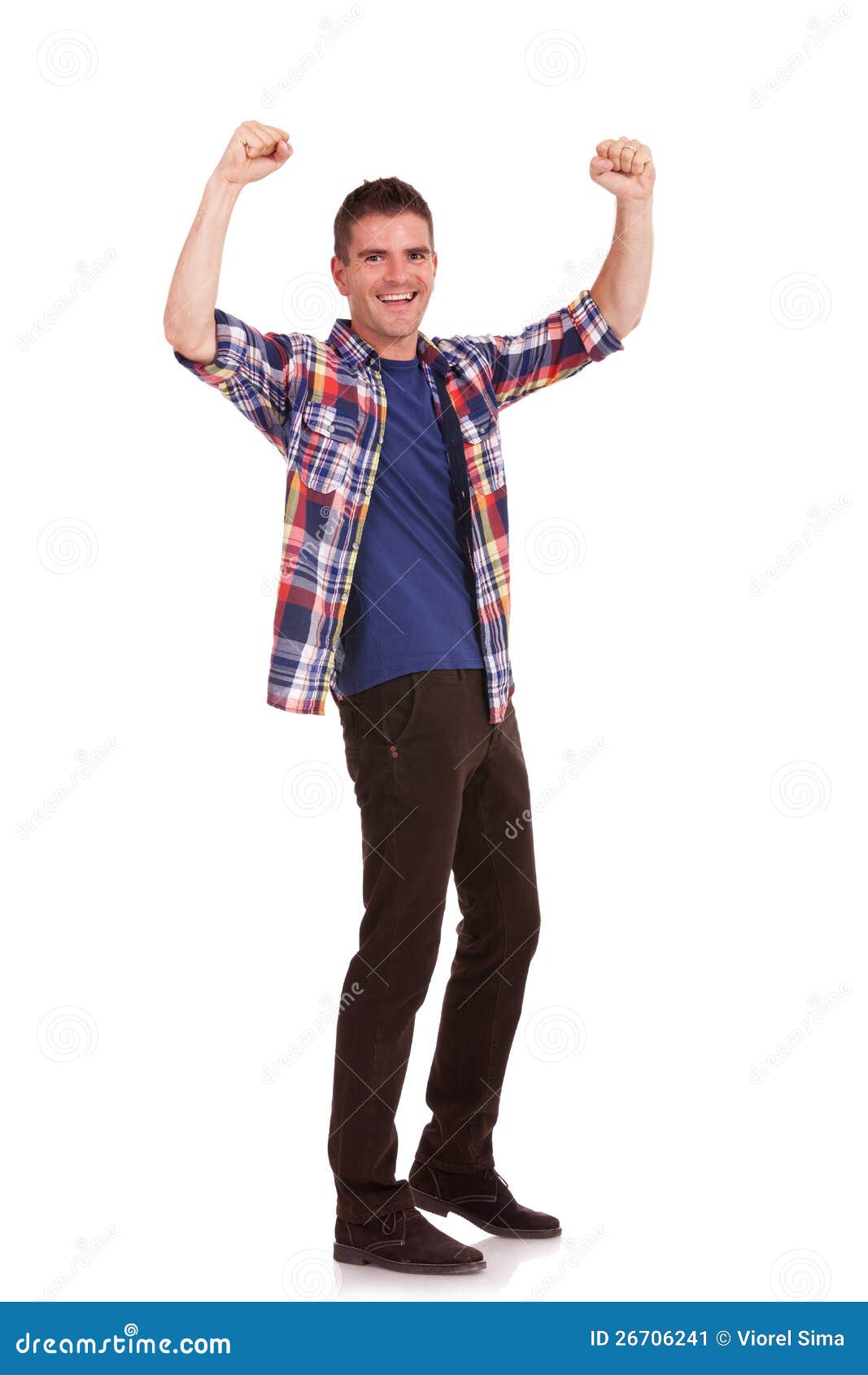 Young man cheering stock image. Image of confident, cool - 26706241 Young man cheering stock image. Image of confident, cool - 26706241
