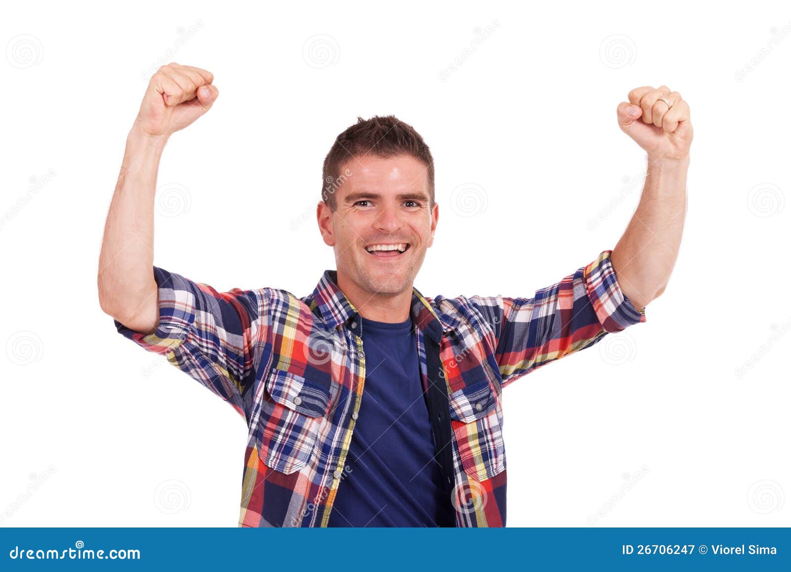 Young man cheering stock image. Image of person, adult - 26706247 Young man cheering stock image. Image of person, adult - 26706247