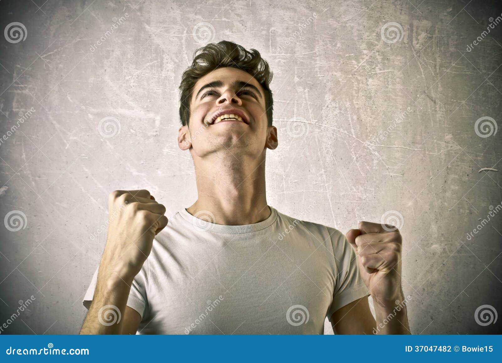 Young man cheering stock photo. Image of business, youth - 37047482