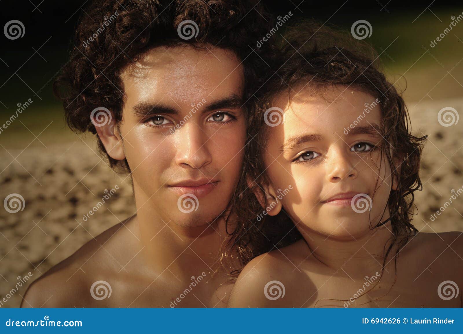 Young Man and child stock photo. Image of love, security - 6942626