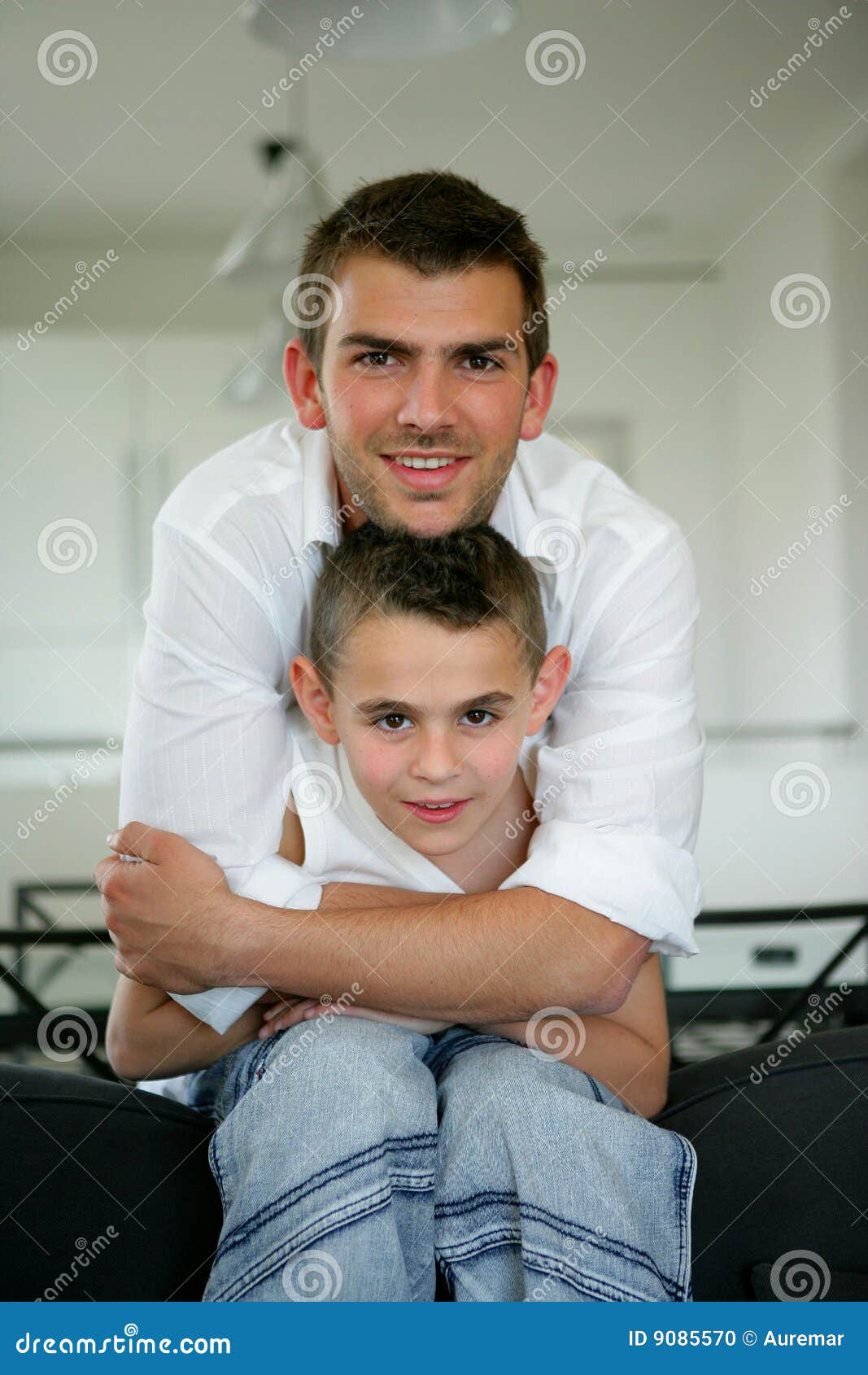 Young man with child stock photo. Image of cute, child - 9085570