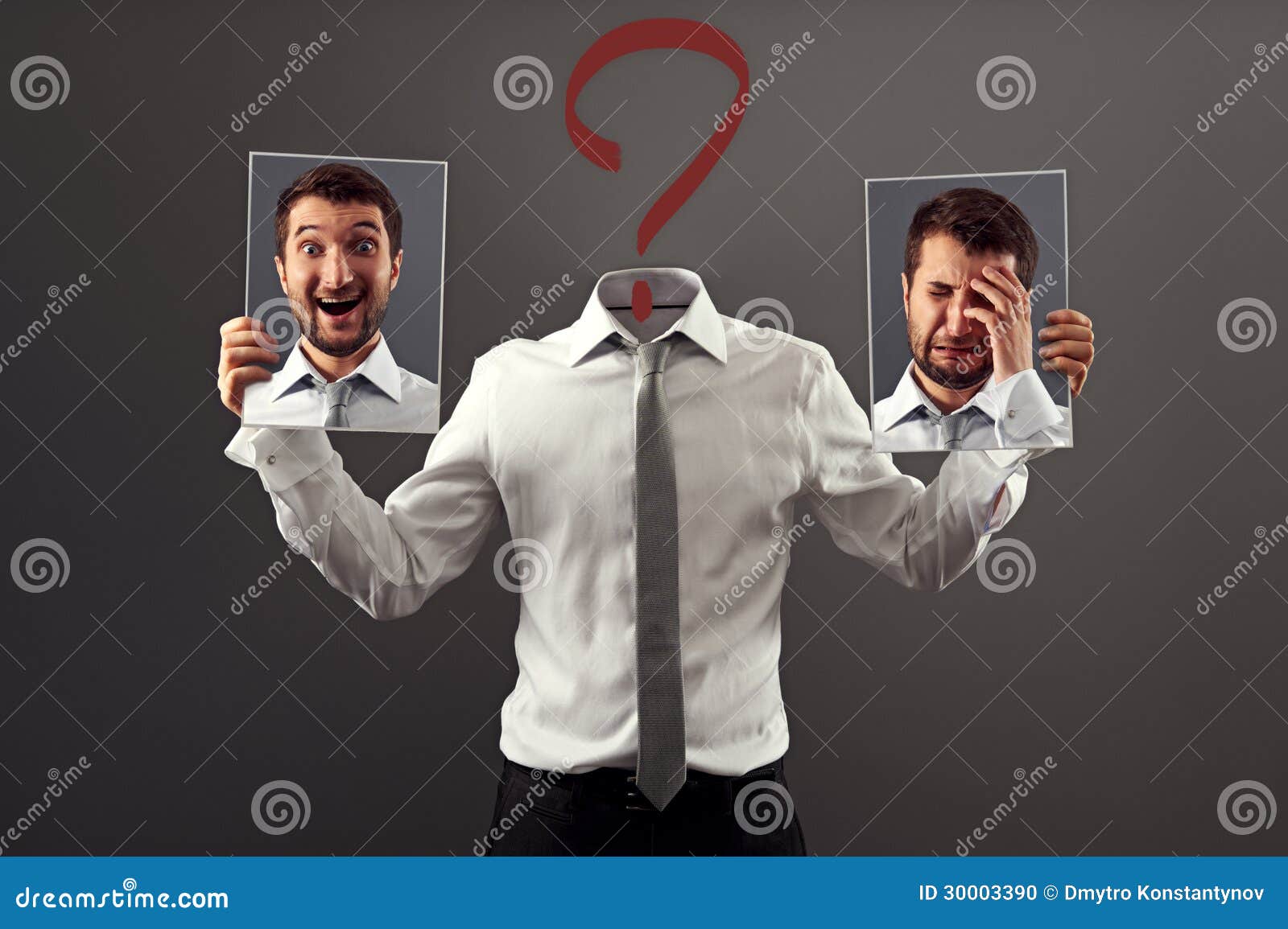 Man choosing his mood stock photo. Image of caucasian - 30003390