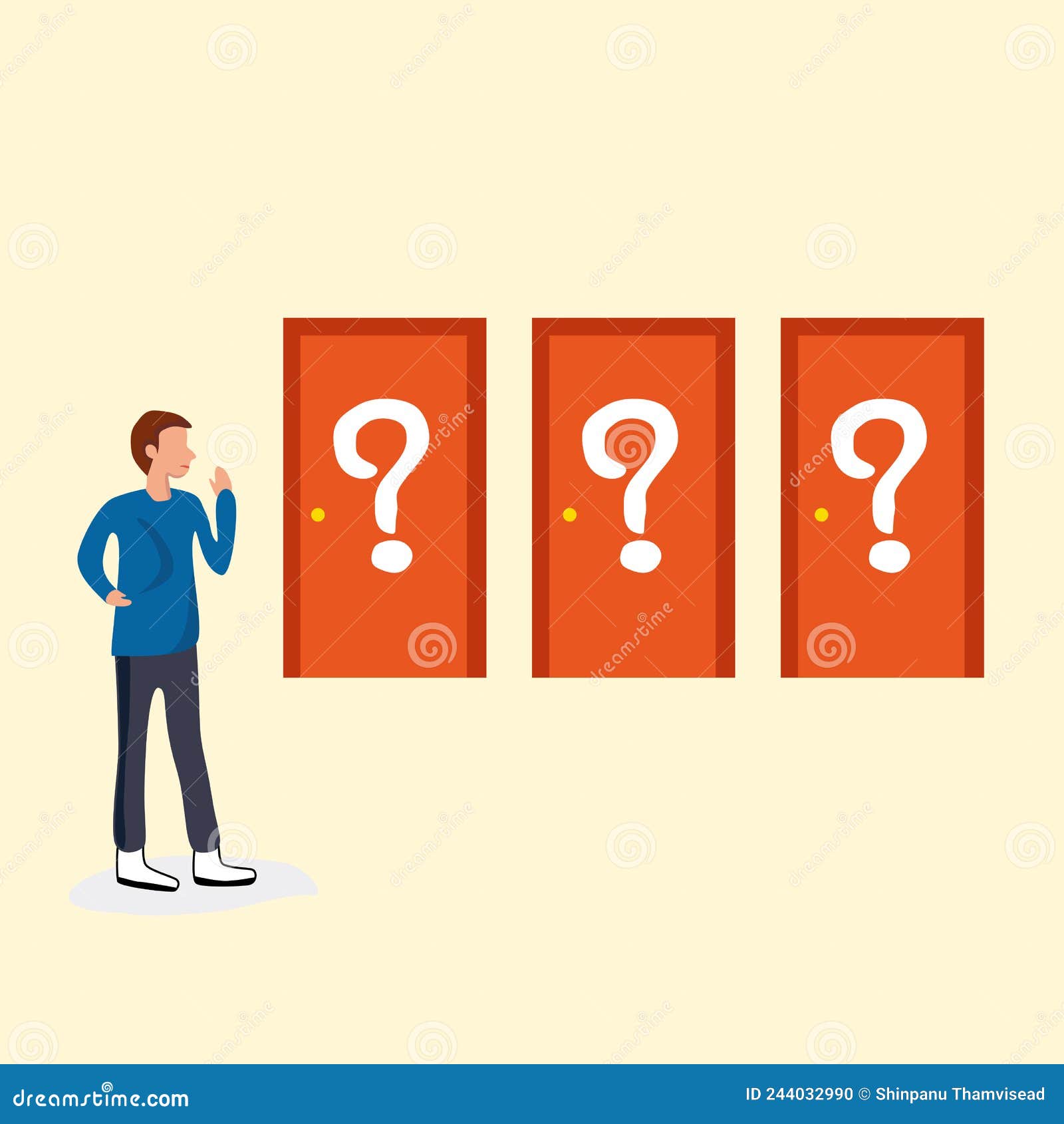 Choosing Problem. Female Chooses Between Career And Family. Work Family ...