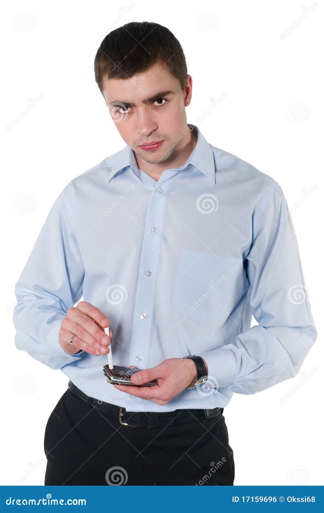Young Man with a Cigarette Case Stock Photo - Image of businessman ...