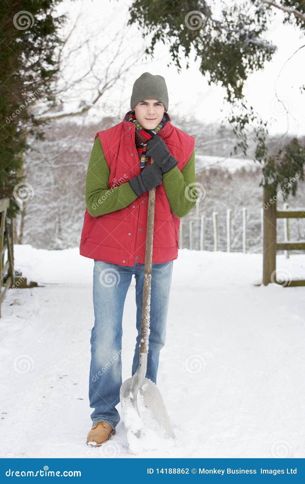 Young Man Clearing Snow from Drive Stock Photo - Image of portrait ... Young Man Clearing Snow from Drive Stock Photo - Image of portrait ...