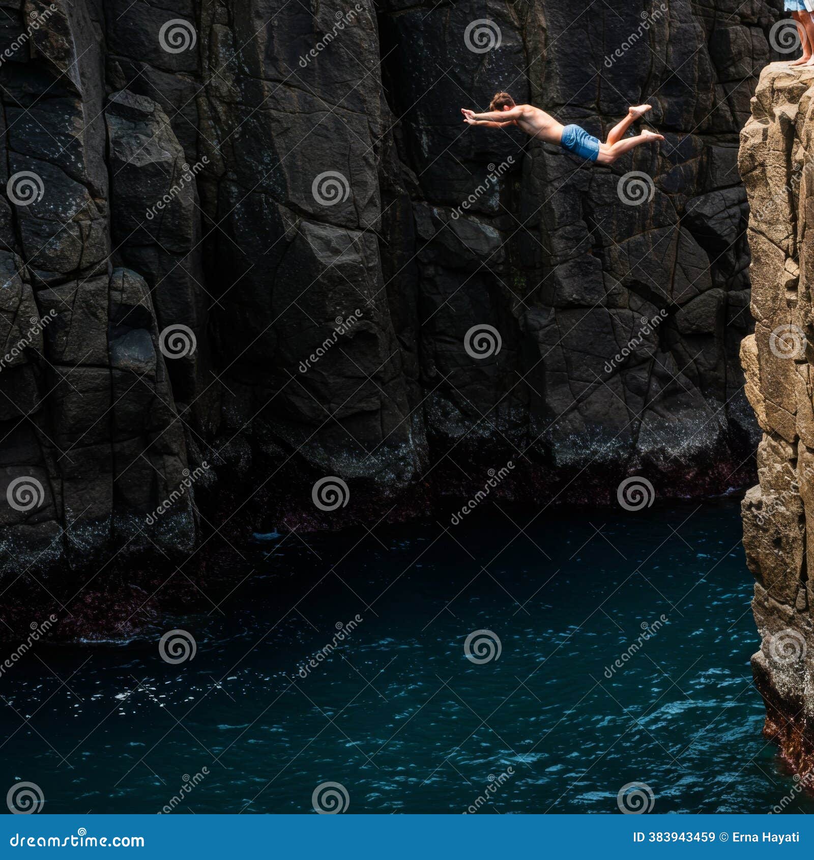 Cliff Diving Sport Emblems, Labels And Design Elements. Diving Sport ...