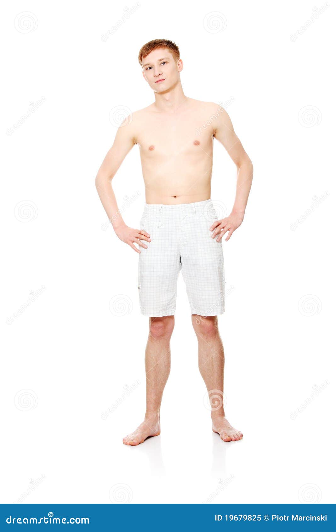 Young Man Clothed for Summer Stock Image - Image of full, male: 19679825