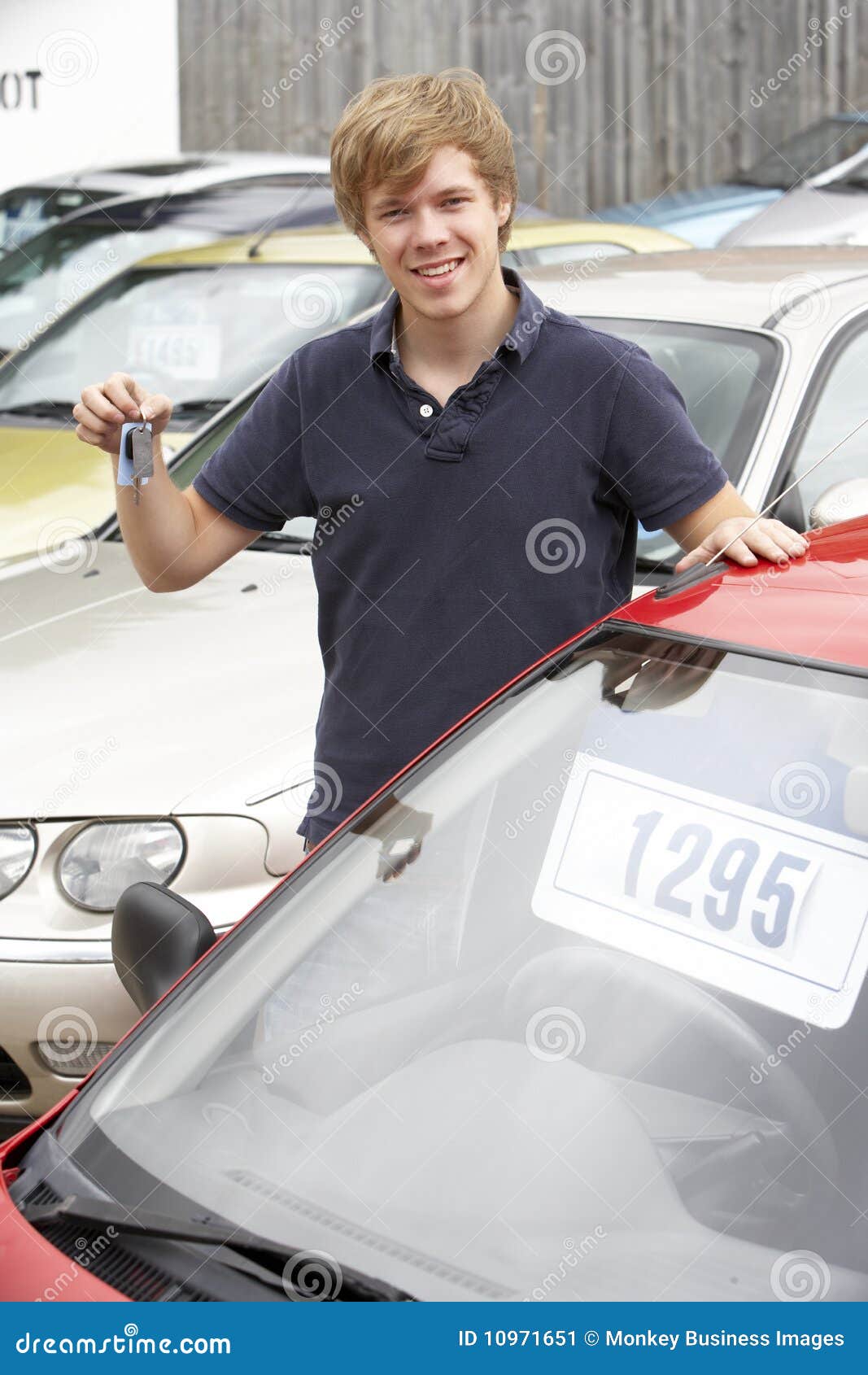 Young Man Collecting New Car Stock Image - Image of people, male: 10971651