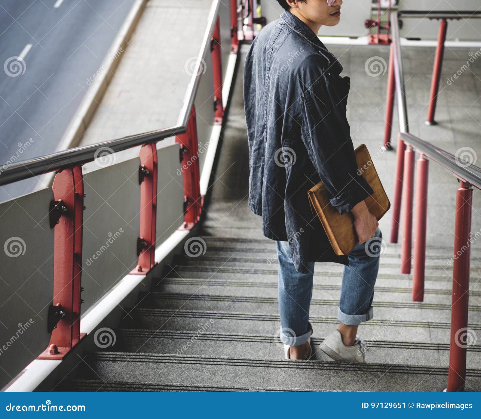 Young Man Commuter daily Life Routine Lifestyle Stock Image - Image of ...