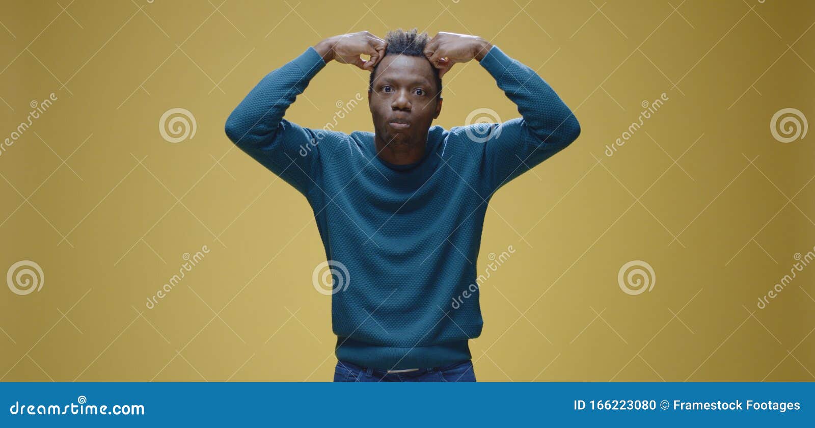 Young Man Complaining To Camera Stock Photo - Image of gesticulating ...