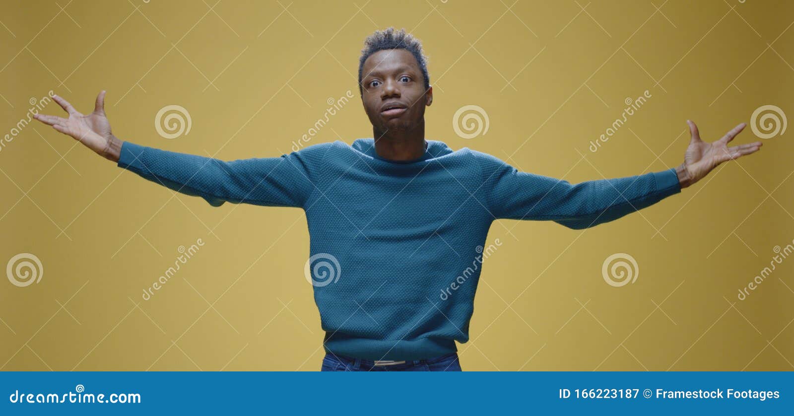 Young Man Complaining To Camera Stock Image - Image of studio, arguing ...