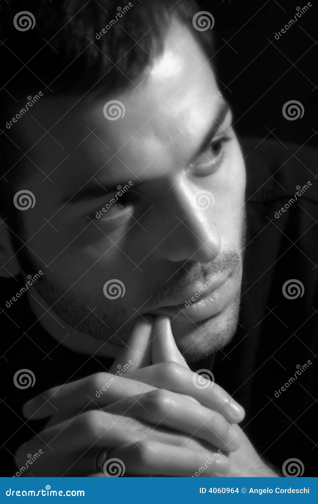 Young Man / Concept of Doubt and Concern Stock Photo - Image of ...