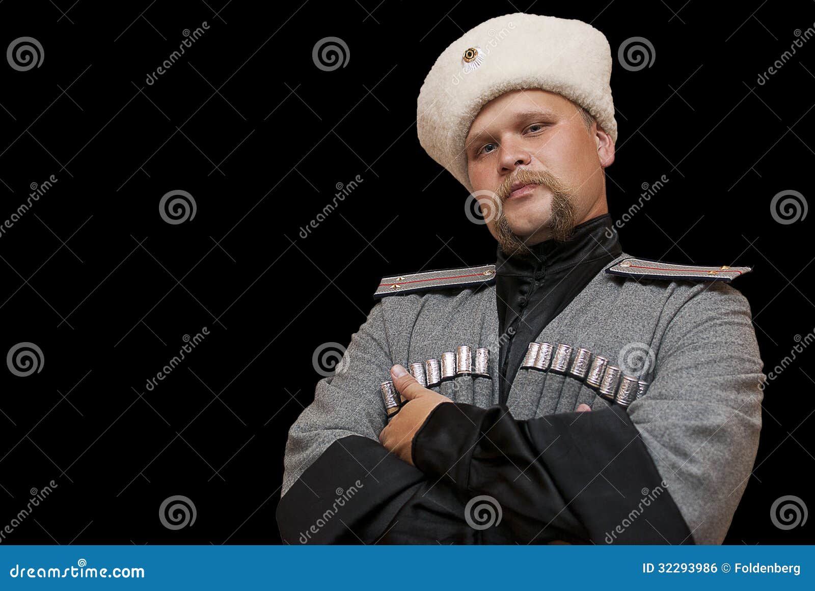 Young Man in a Cossack Clothes Stock Photo - Image of face, ethnicity ...