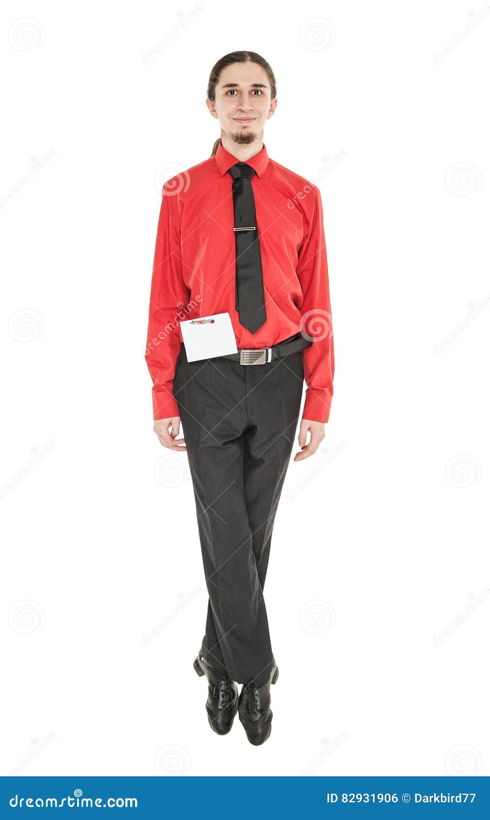Young Man in Costume for Irish Dance Isolated Stock Photo - Image of ...