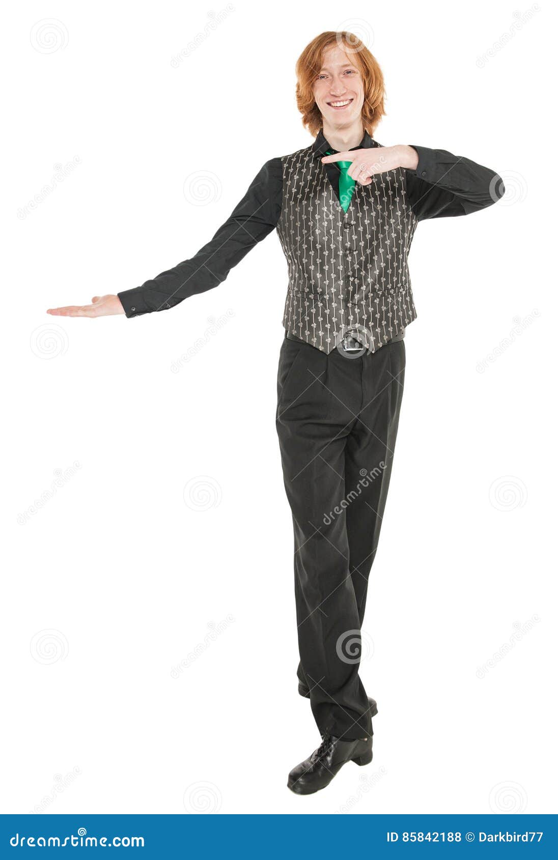 Young Man in Costume for Irish Dance Showing on Something Stock Photo ...