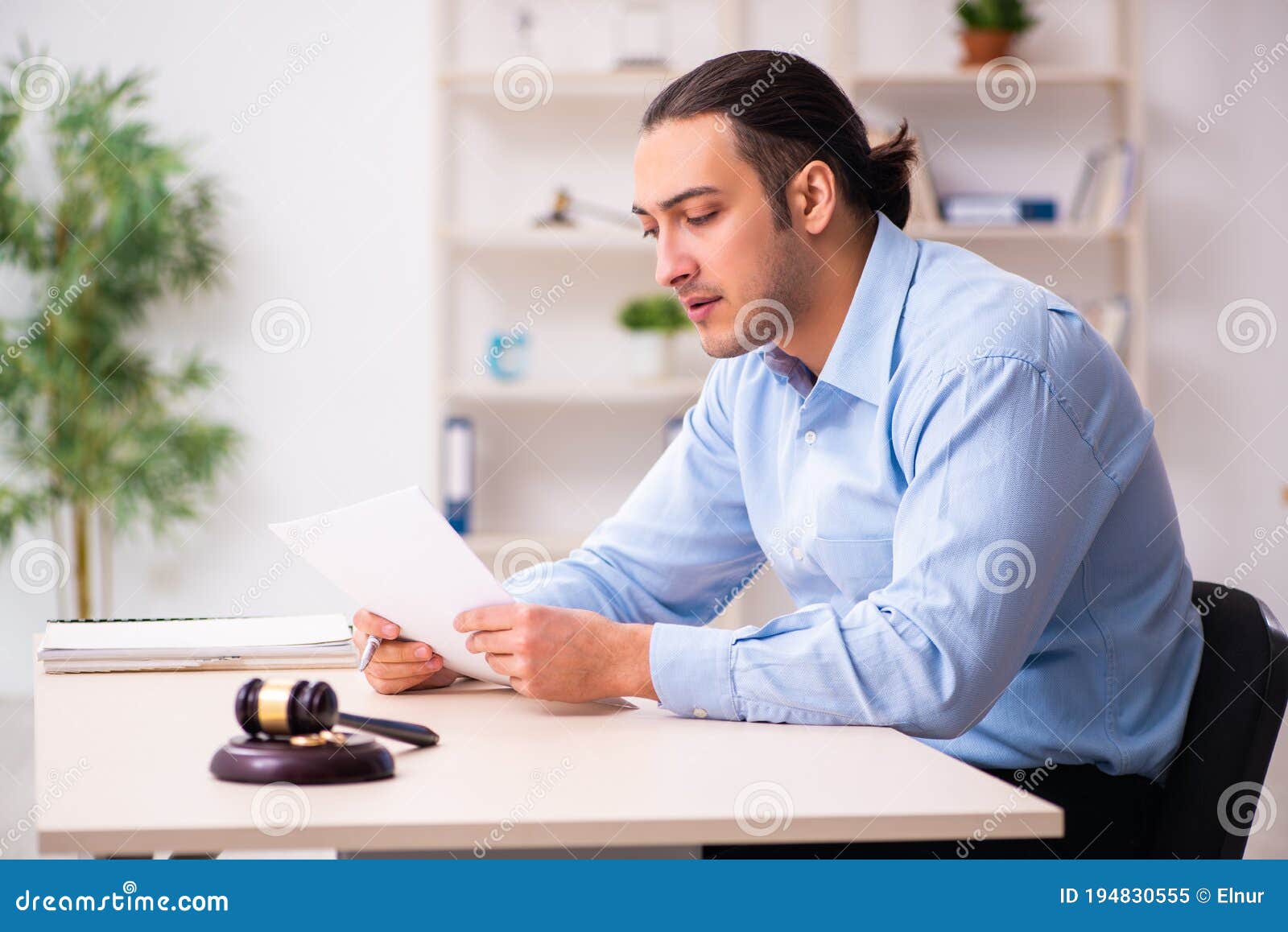 Young Man in Courthouse in Divorcing Concept Stock Image - Image of ...