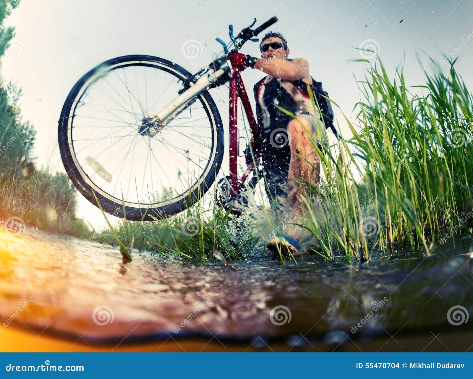 Young Man Crossing the Swamp Stock Photo - Image of gear, marsh: 55470704