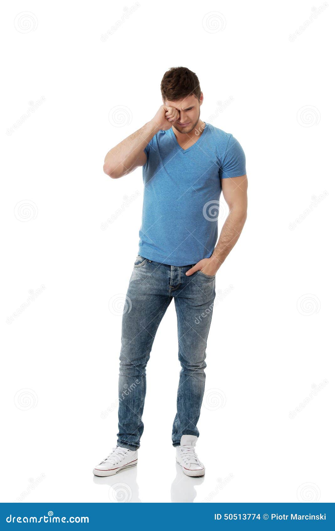 Young man crying. stock photo. Image of pressure, negativity - 50513774