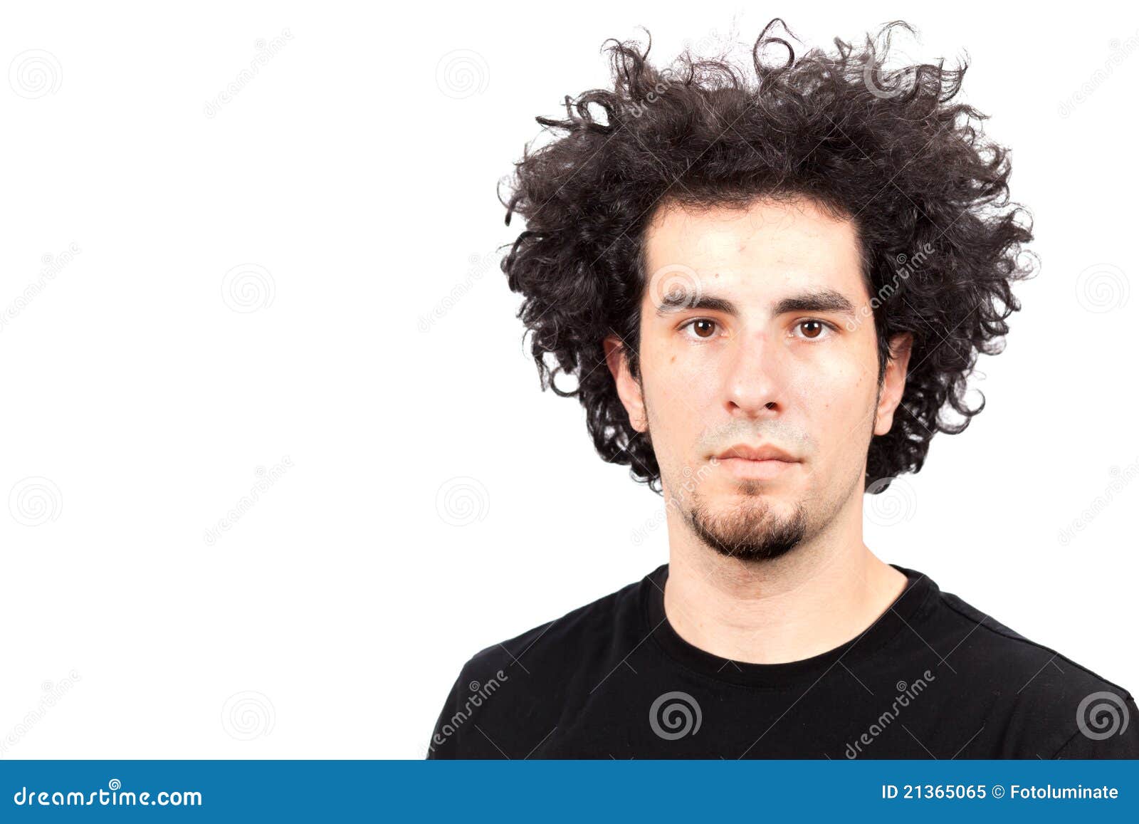 Young man with curly hair stock image. Image of american - 21365065 Young man with curly hair stock image. Image of american - 21365065