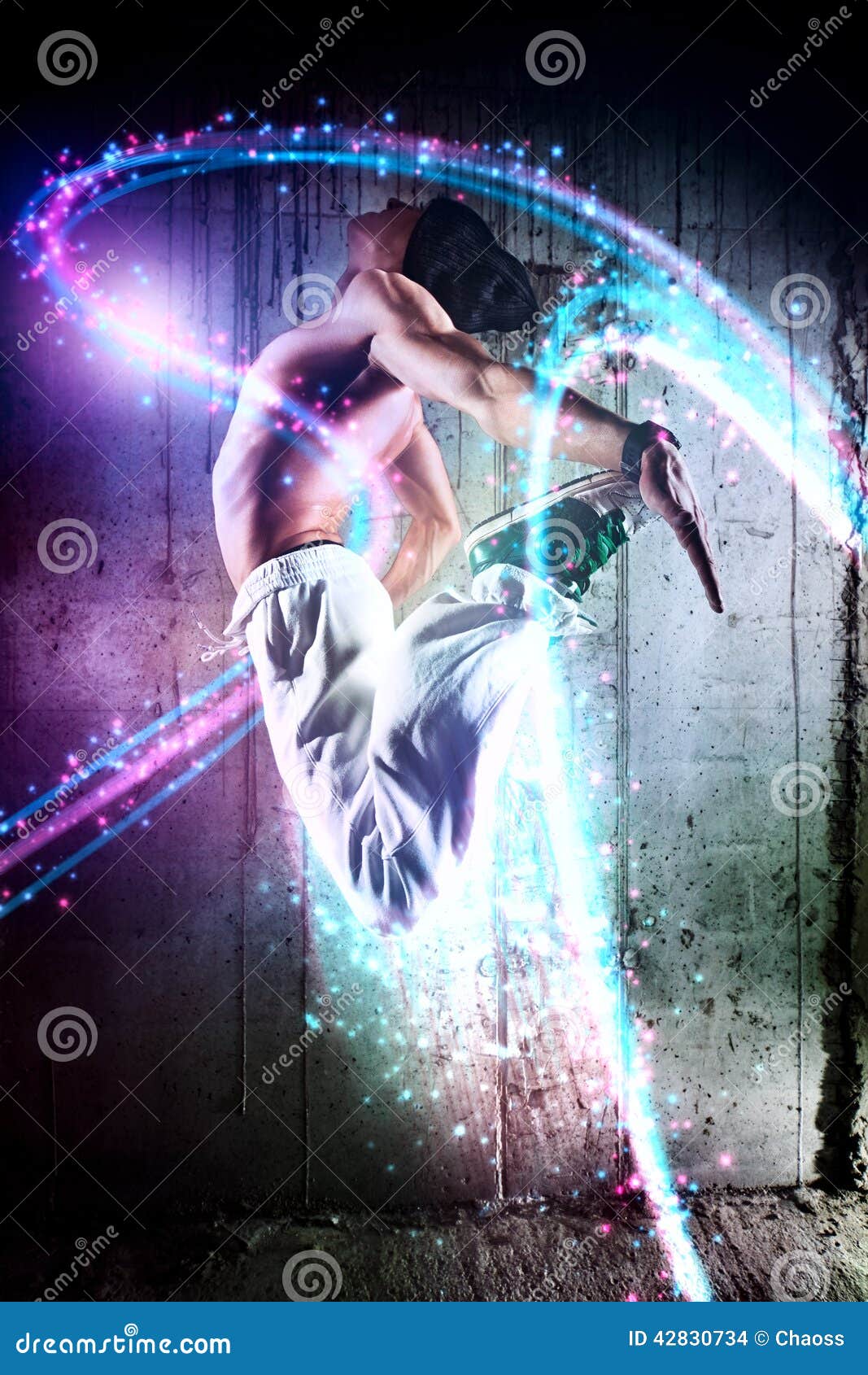 Young man dancer jumping stock photo. Image of breakdancing - 42830734
