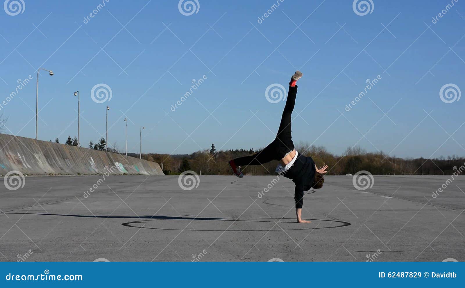 Young Man Dancing Breakdance on the Street Stock Video - Video of ...