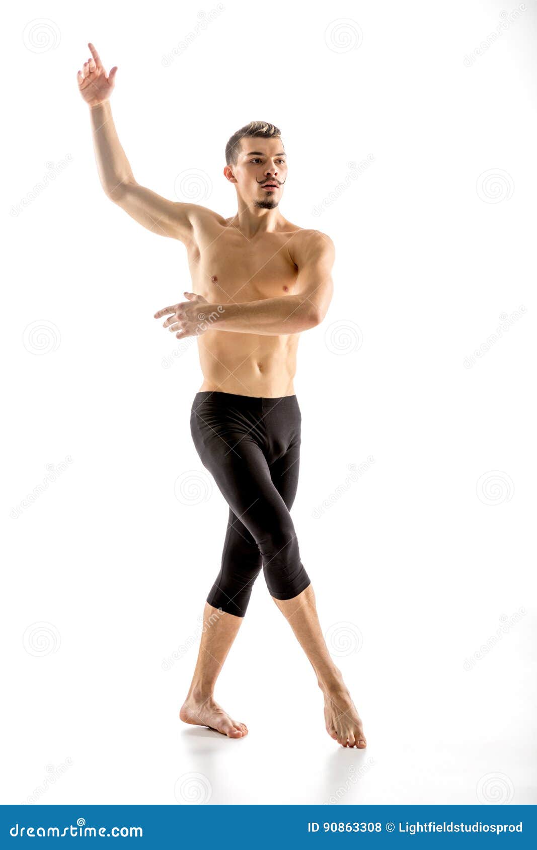 Young man dancing stock photo. Image of sportive, contemporary - 90863308
